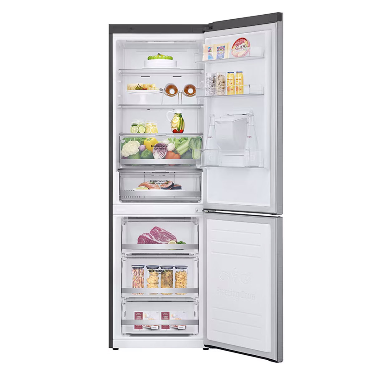 Nevera LG Tipo Europeo – 340 lts – GB37SPP – Color Plata – Alta Gama cg